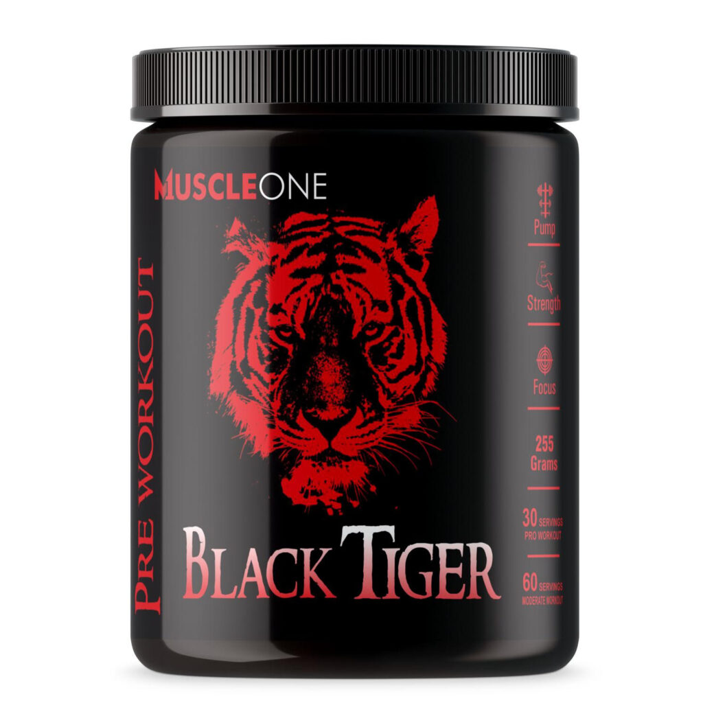 MUSCLE ONE BLACK TIGER PRE-WORKOUT – MUSCLEONE